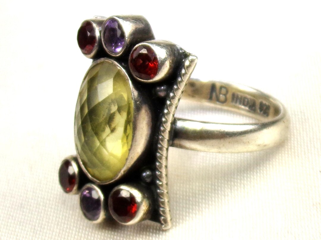 Nicky Butler Sterling Silver 925 India Garnet Citrine Amethyst Multi ...