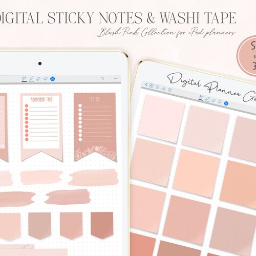 Digital Planner Sticky Notes PNG Stickers for Ipad Goodnotes | Etsy