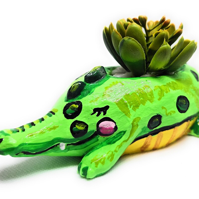 Alligator Planter - Etsy