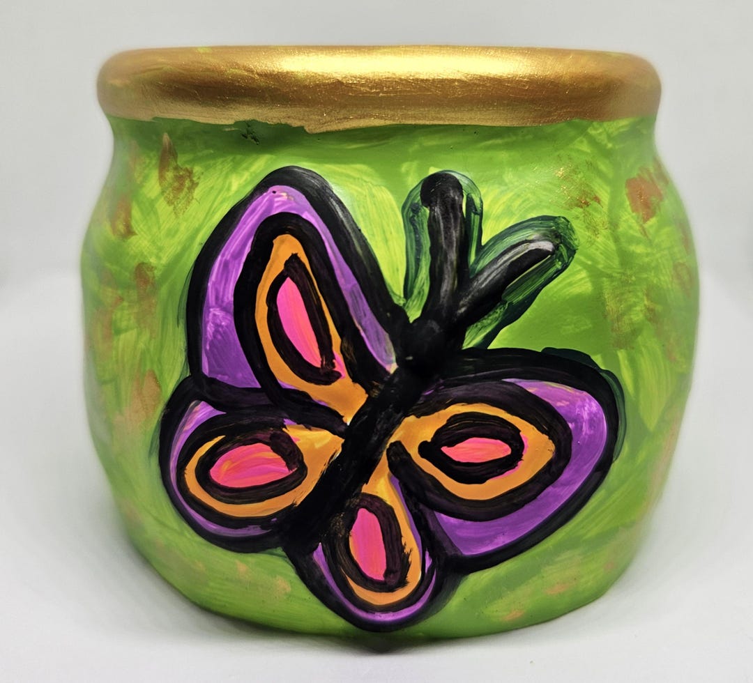 Butterfly Flower Pot - Etsy