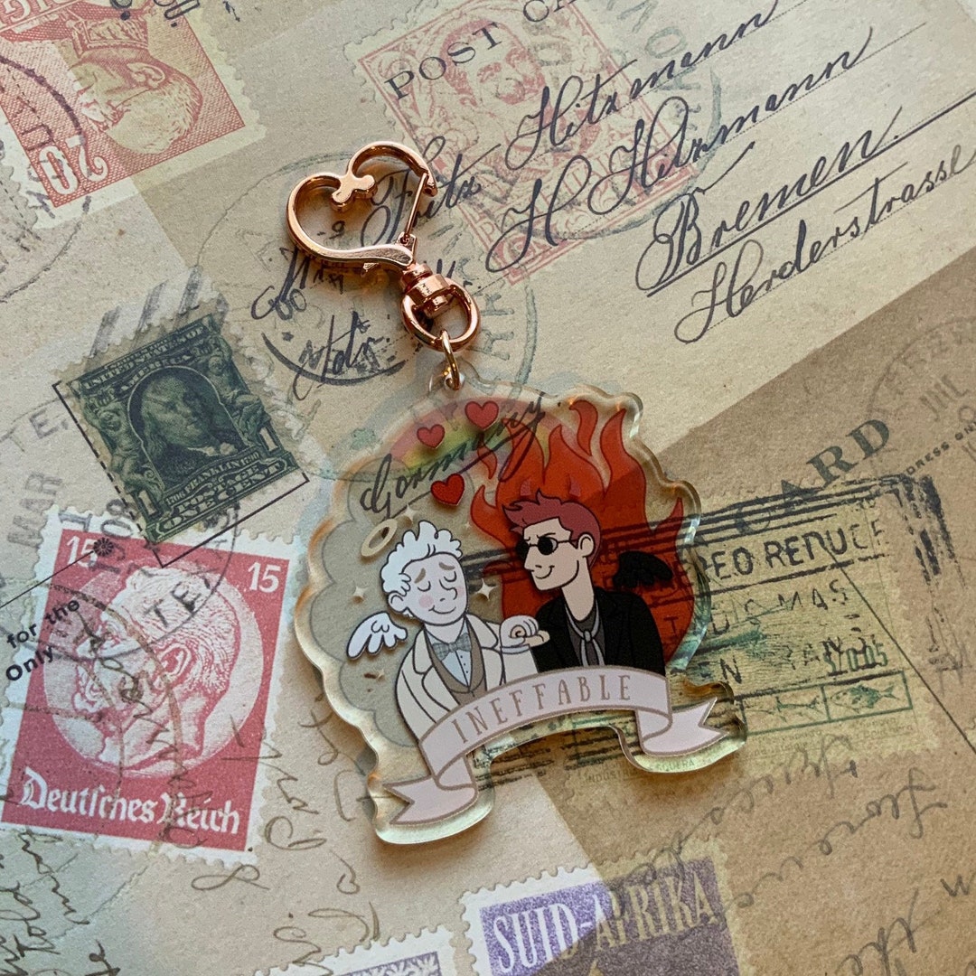 Good Omens Ineffable Husbands Crowley and Aziraphale acrylique - Etsy ...