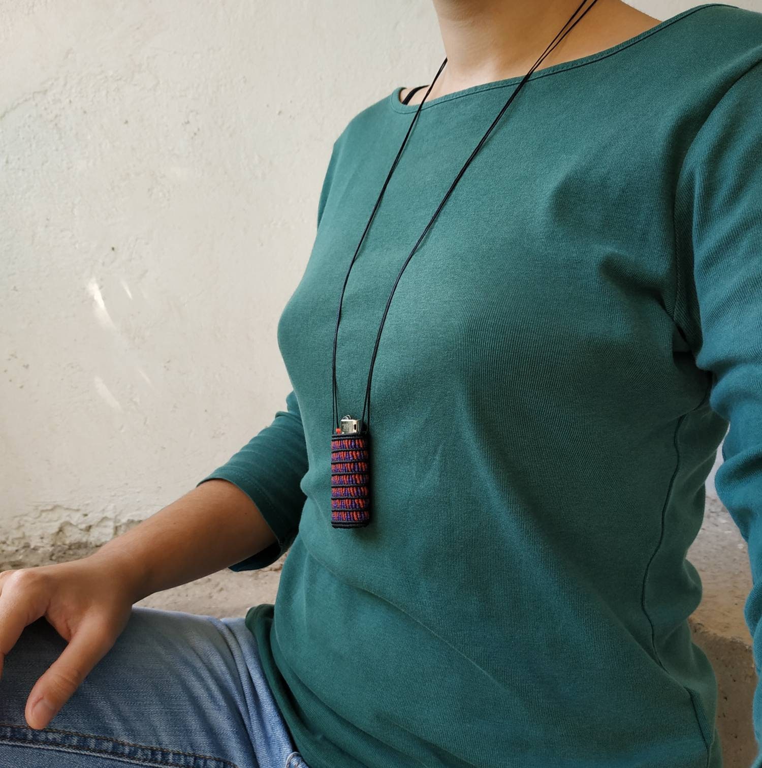 Macrame Lighter Necklace, Handmade Lighter Case, Lighter Holder, Ethnic ...