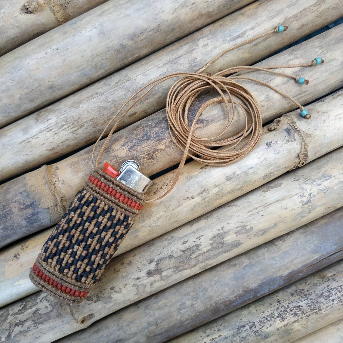 Macrame Lighter Necklace Handmade Lighter Case Lighter - Etsy