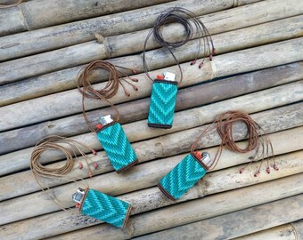 Macrame Lighter Necklace, Handmade Lighter Case, Lighter Holder, Ethnic ...