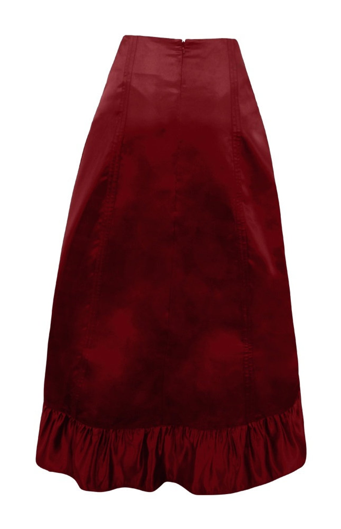 Satin Hi Lo Ruffle Skirt - Etsy