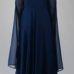 Navy Blue Indowestern Dress/asian Tunic - Etsy