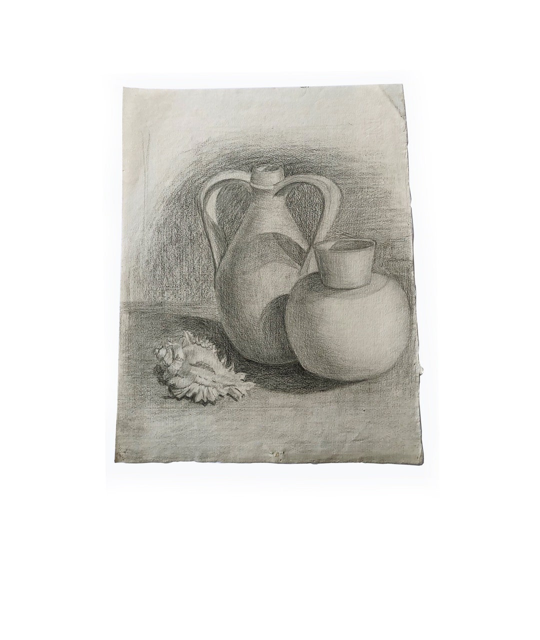Vintage Still Life Graphite Drawing - Etsy