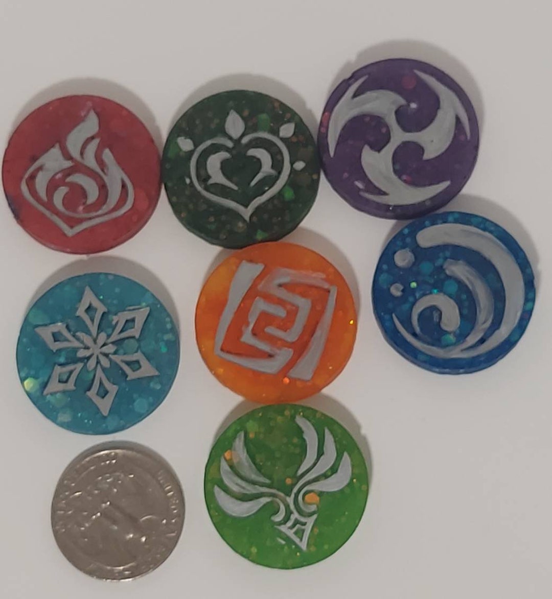 Genshin Element Tokens - Etsy