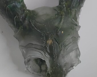 Skull Art Moss - Etsy