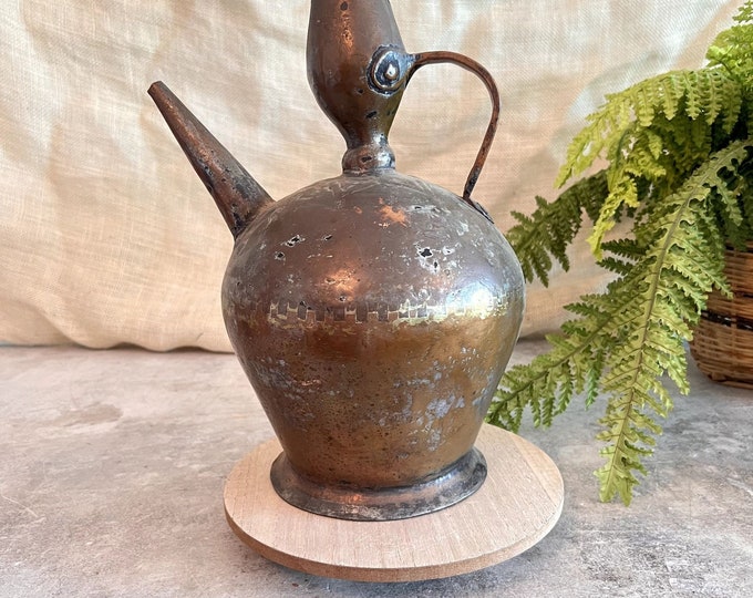 Antique Hand Wrought and Hand Forged Copper Brass Arabic Islamic Water ...
