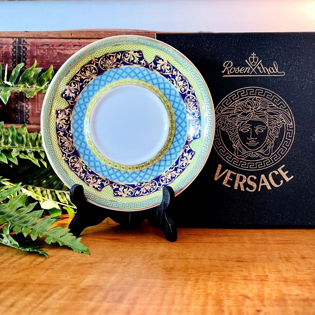 Designer VERSACE ROSENTHAL Russian Dream Faberge Saucer Plate 6 1/4 ...
