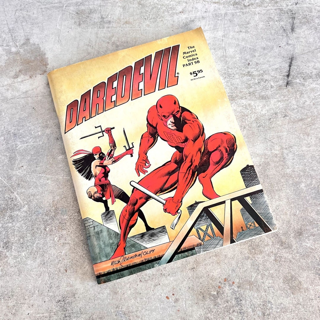 Rare Vintage Daredevil Marvel Comics Index 9B 1982 - Etsy