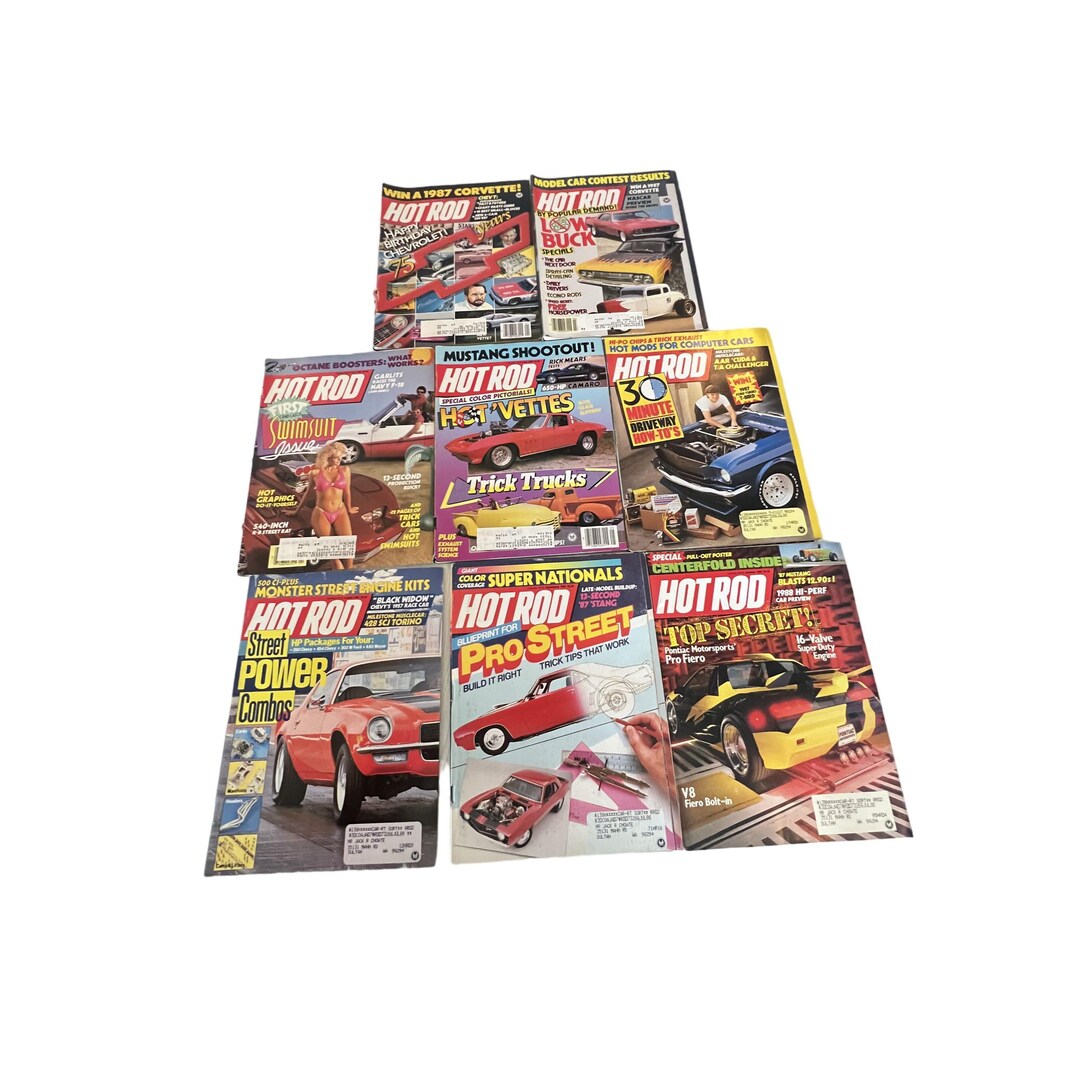 Vintage Hot Rod Magazine Collection 1987 Lot of 7 Issues - Etsy