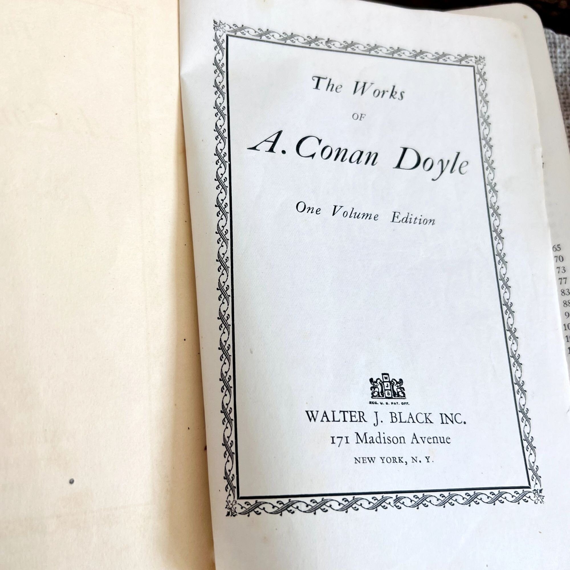 Antique the Works of Conan Doyle Soft Leather Bound Book Gold Leaf ...