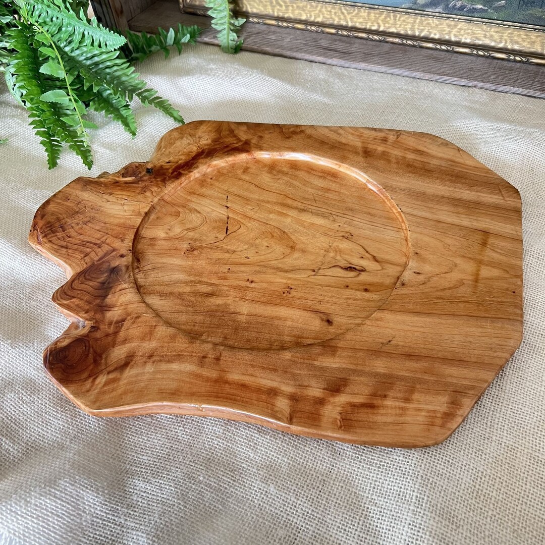 Vintage Boho Enrico Reclaimed Hand Carved Turned Large Burl Natural ...