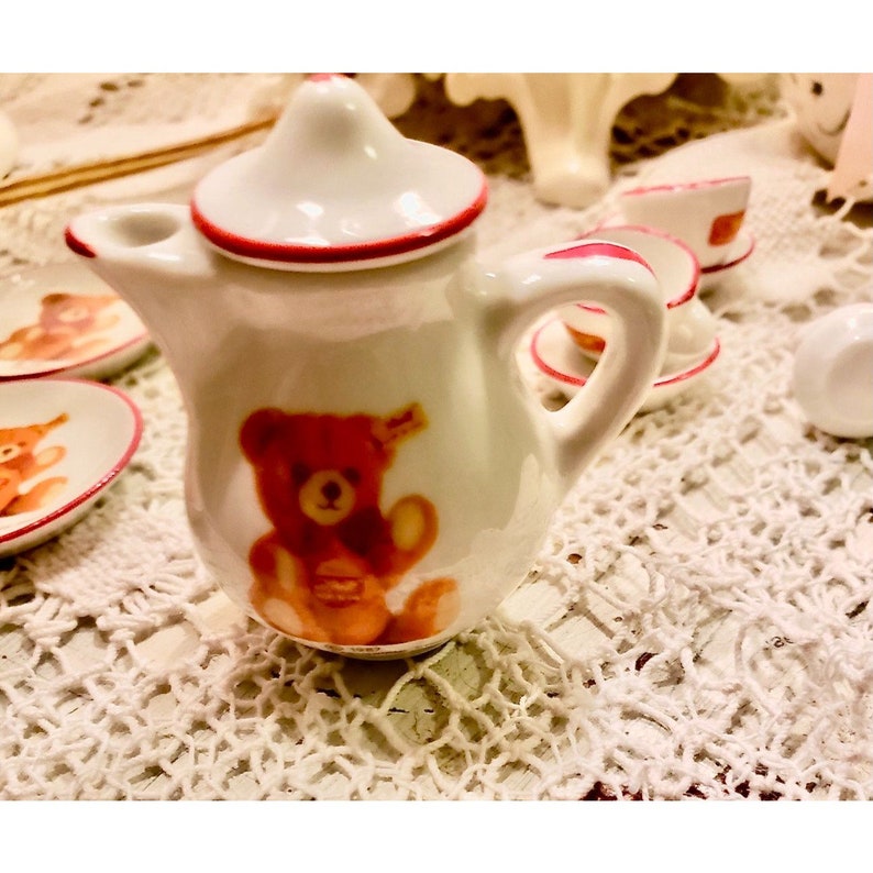 1988 Steiff Child Size Bear Tea Set Margarete Steiff 1909 - Etsy