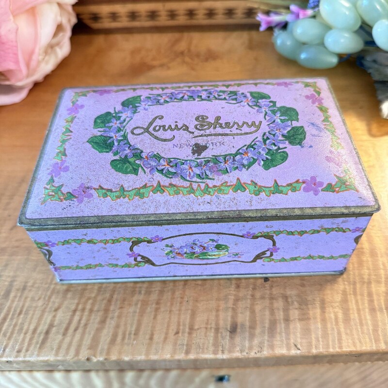 Floral Tin Box - Etsy