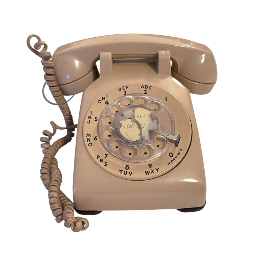 Vintage Western Electric Model 500 Rotary Dial Pink Beige Telephone - Etsy
