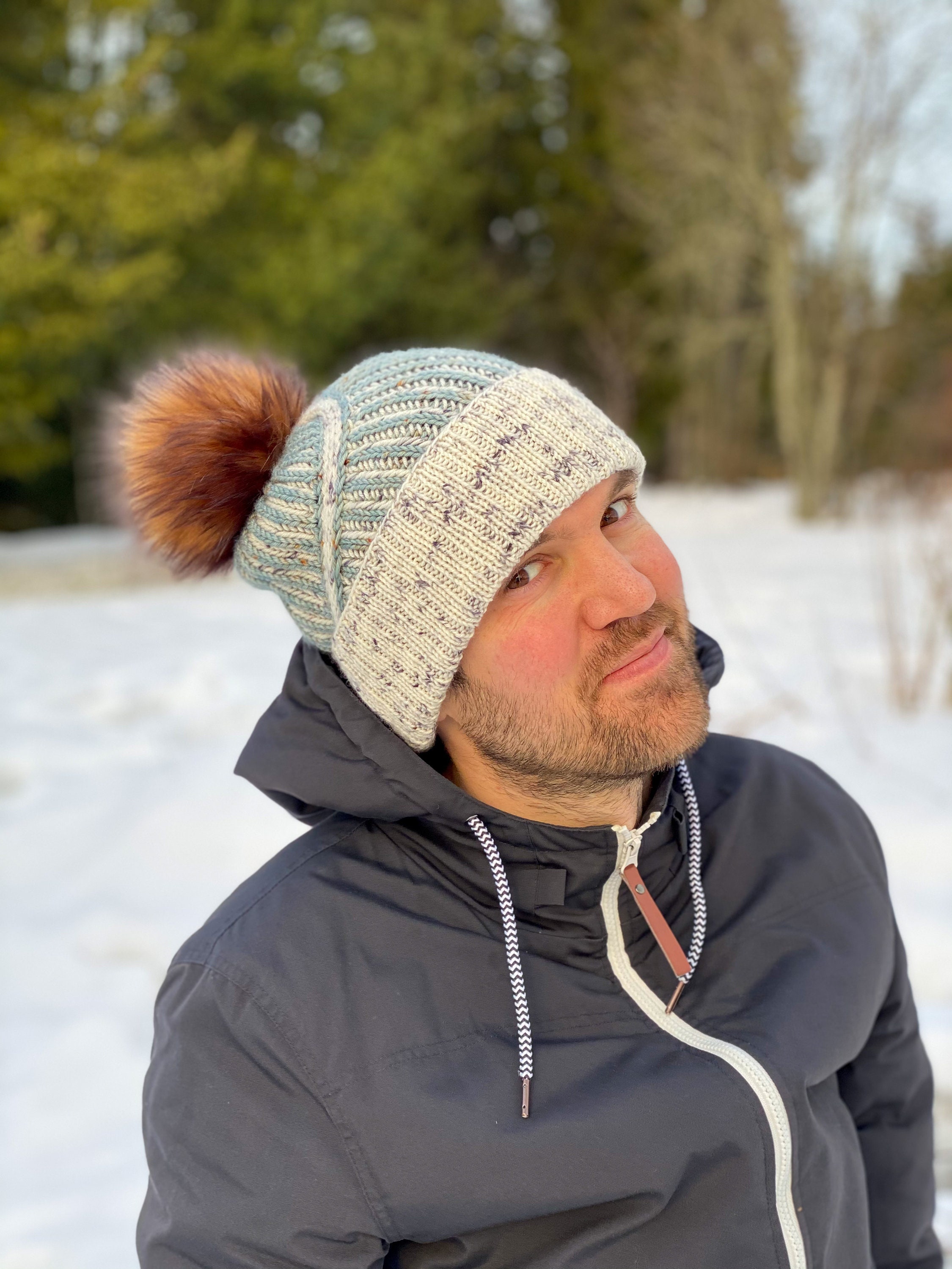 Highway Hat PDF Knitting Pattern Digital Download ENG/SWE - Etsy