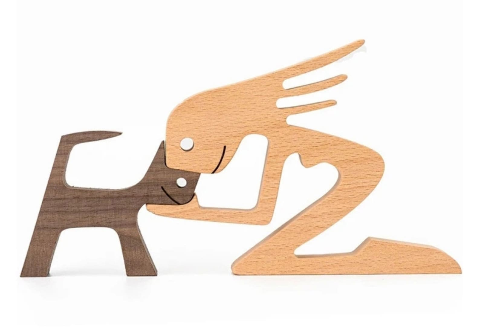 Hand Carved Scroll Saw Pet & People Collectible Figures - Etsy