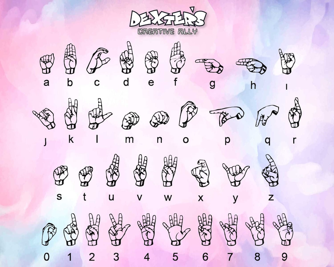 American Sign Language Svg ASL Svg Deaf Svg Communication - Etsy Canada