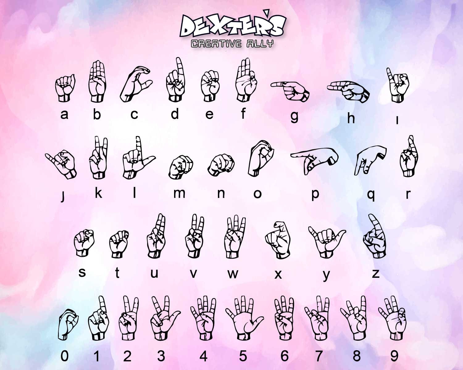 Clip Art & Image Files Faith American Sign Language Alphabet SVG PNG ...