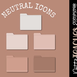 Neutral One Themed Computer Icons Folder Mac & PC - Etsy