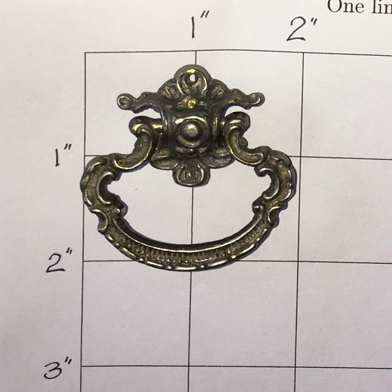 Pewter Finished Keeler Brass Ring Pull Drawer Handle - Etsy