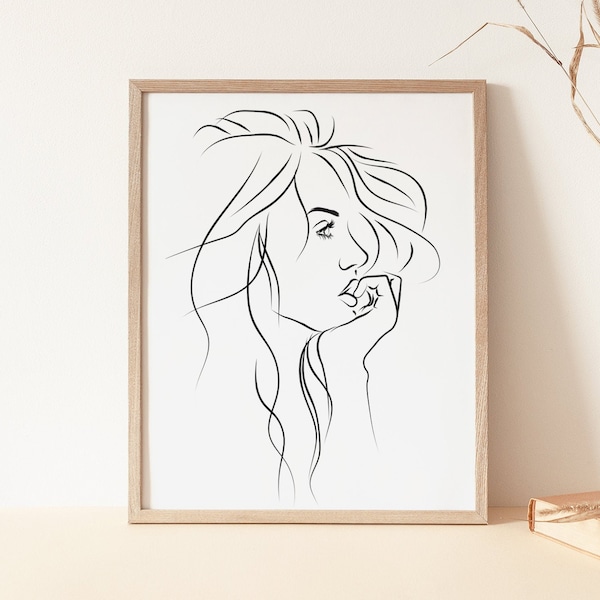 Women Line Drawing - Etsy
