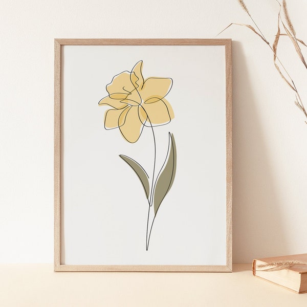 Daffodil Art - Etsy