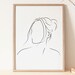 Line Art Woman, Woman Sketch, Female Poster, Woman Line Drawing ...