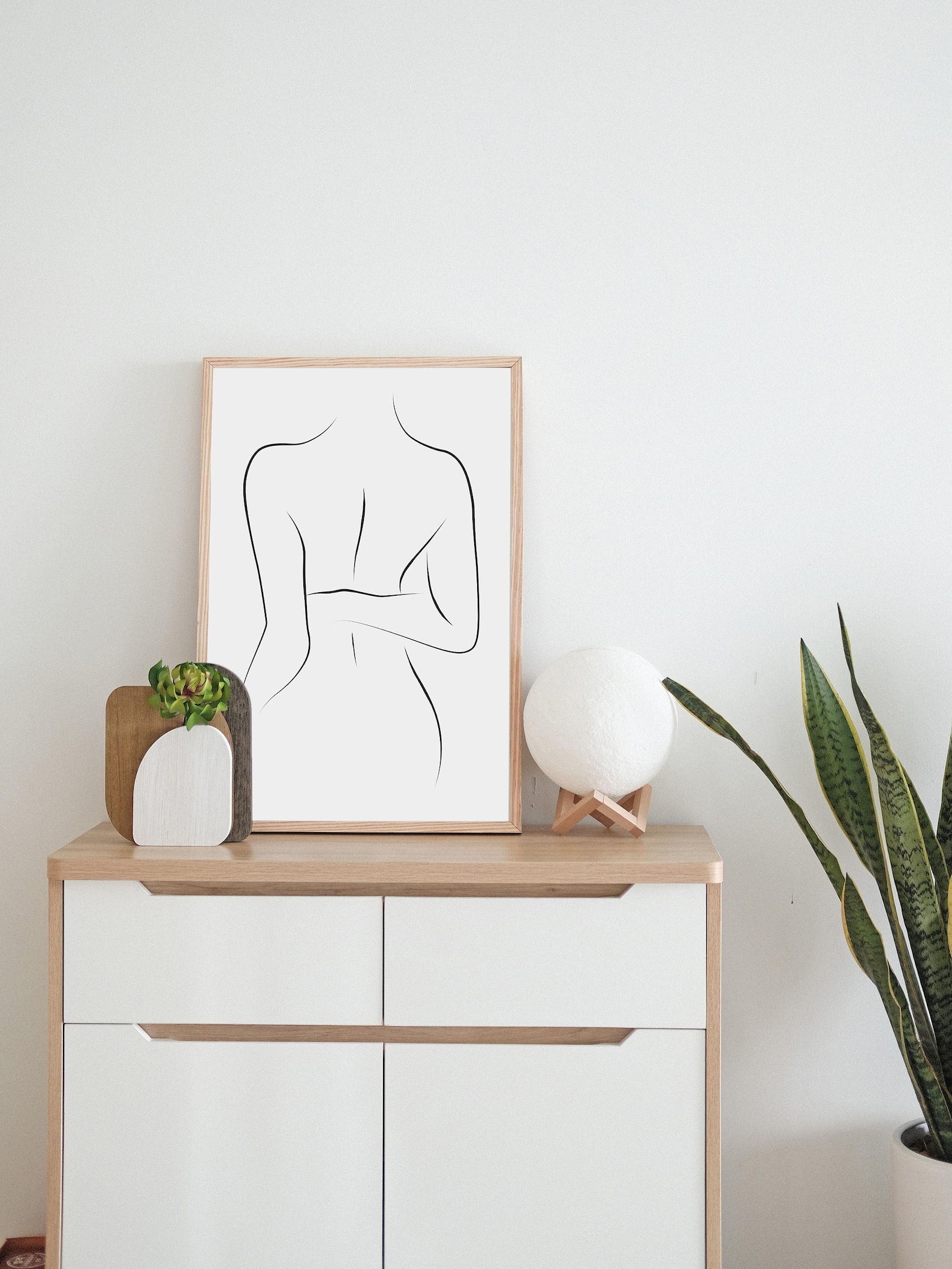Line Art Woman Body Print, Minimal Woman Line, Female Poster ...