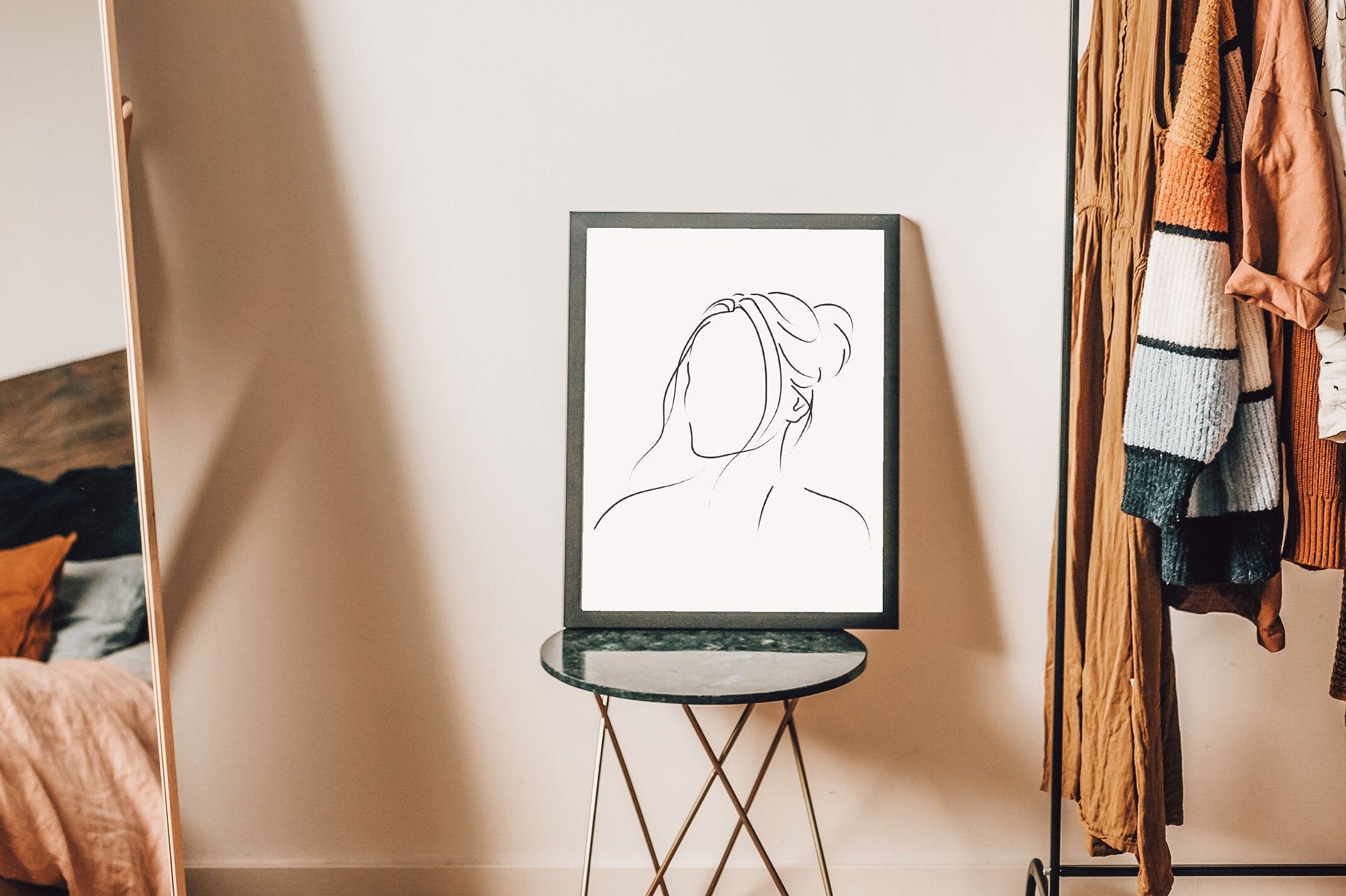 Line Art Woman, Woman Sketch, Female Poster, Woman Line Drawing ...