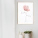 Blush Pink Wall Art One Line Drawing Flower Line Art Print - Etsy