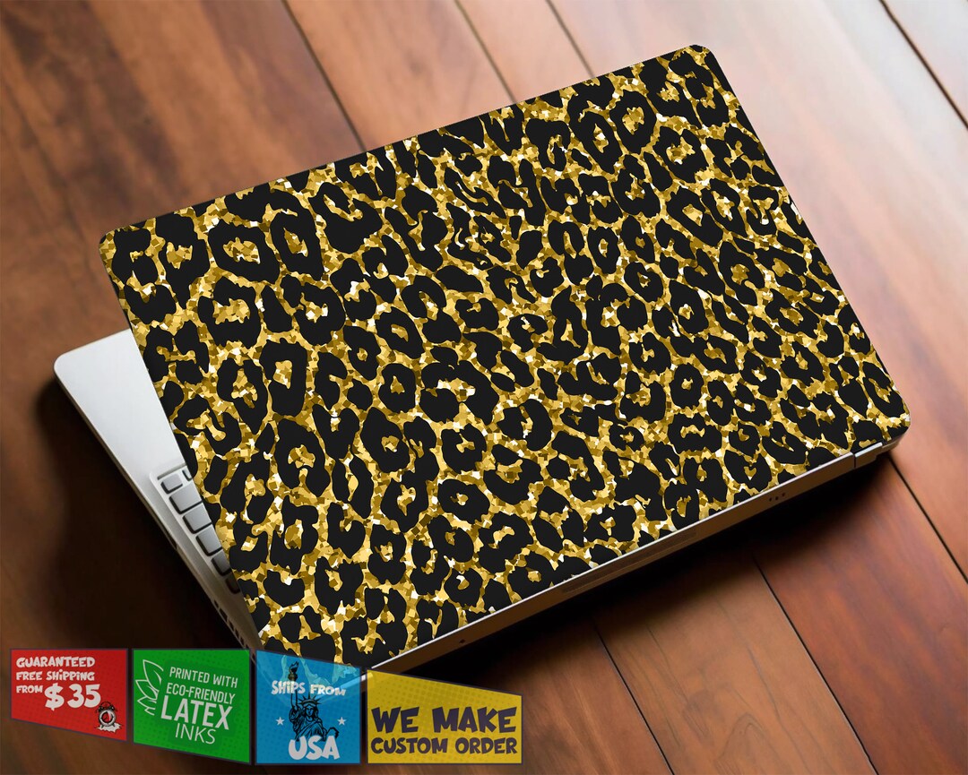 Animal Laptop Decal Laptop Decal Leopard Print Skin Cover - Etsy