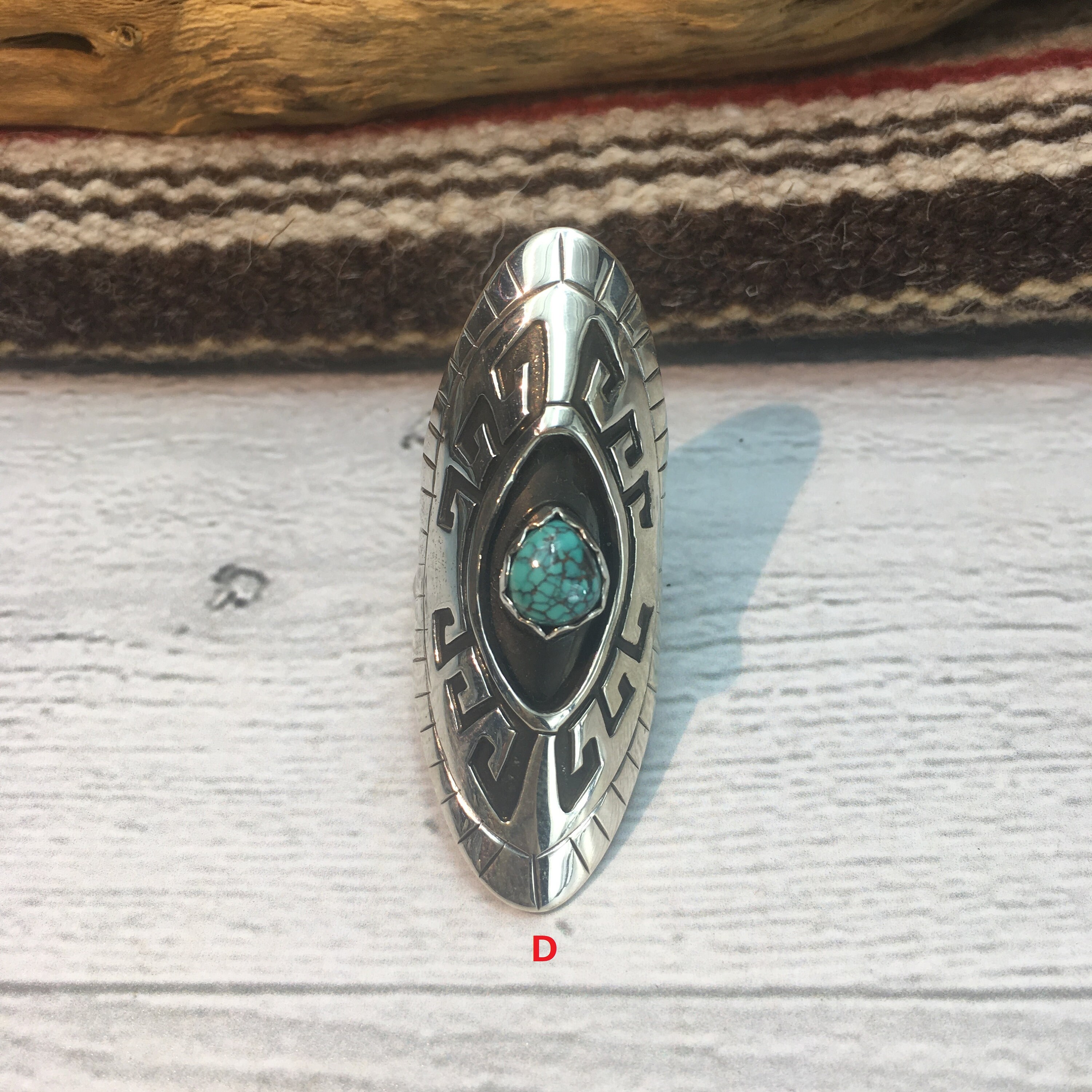 Sterling Silver Overlay & Shadow Box With Turquoise Ring - Etsy