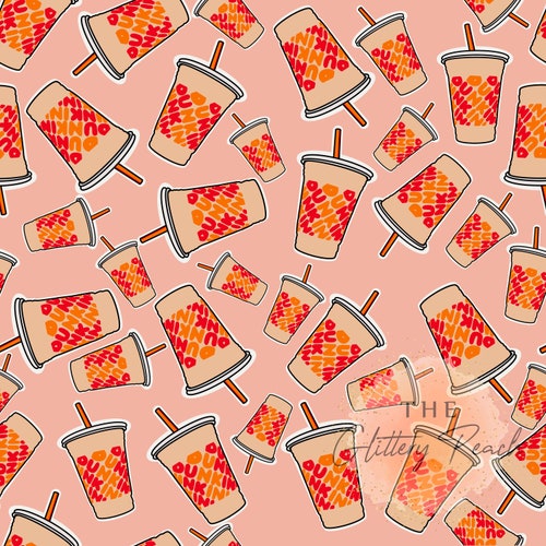 Dunkin Seamless Pattern - Etsy
