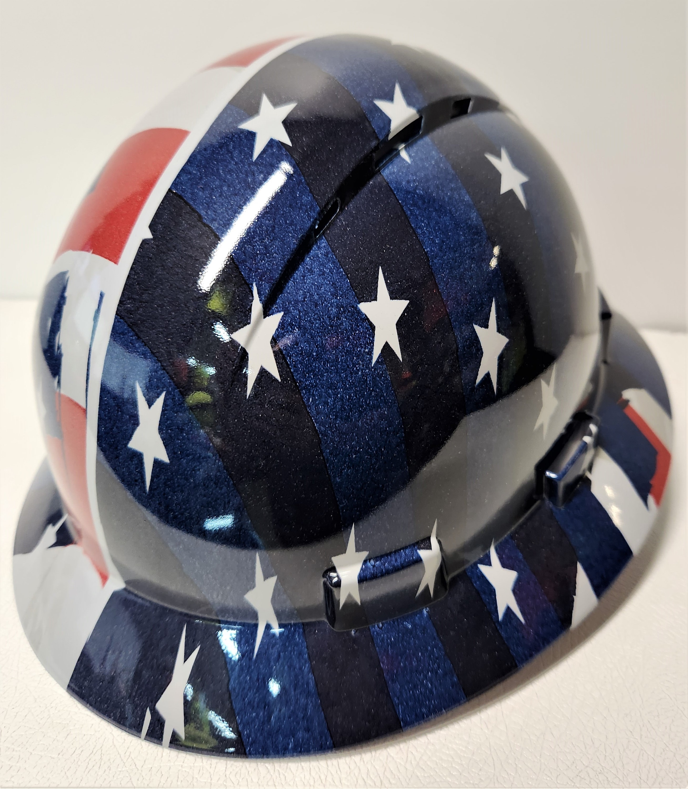 Custom Hydro Dipped AMERICAN FLAG Full Brim Hard Hat - Etsy