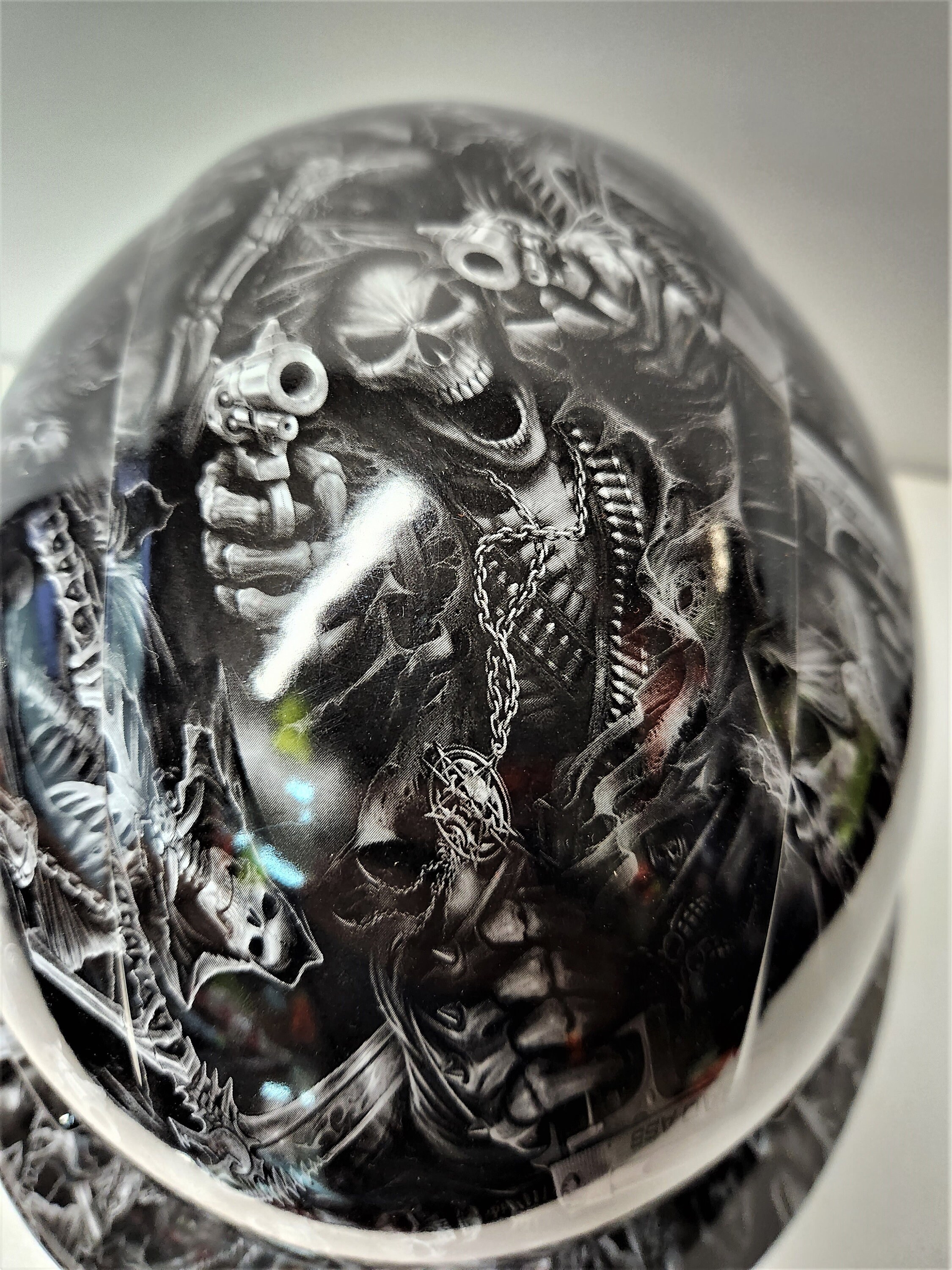 Custom Hydro Dipped Black Skeleton Full Brim Hard Hat - Etsy