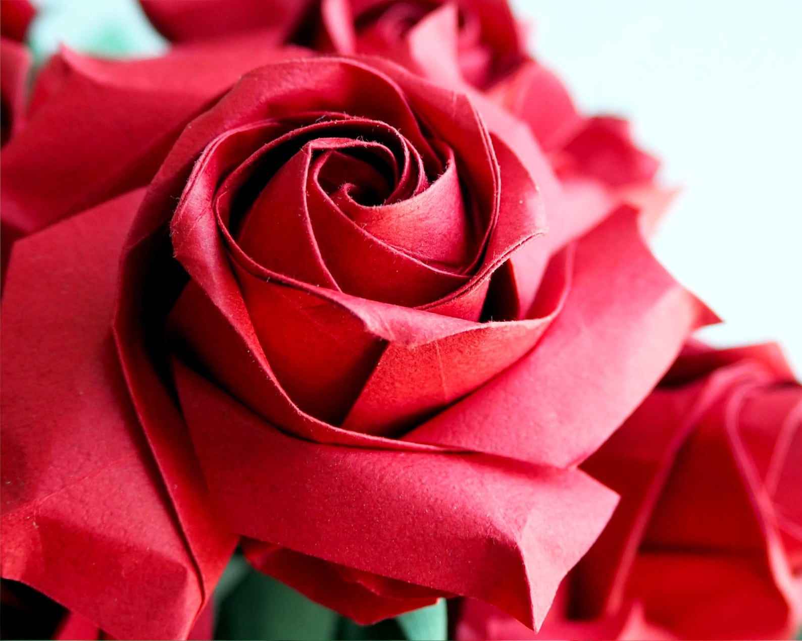 Valentine's Day Rose, Origami Paper Rose, Flower Bouquet, Origami ...