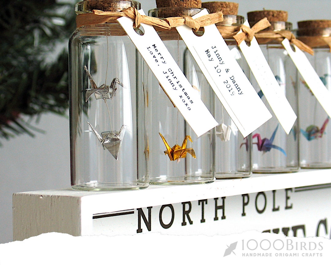 Origami Paper Crane, Mini Paper Crane, Small Party Favor, Kimono ...