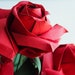 Valentine's Day Rose, Origami Paper Rose, Flower Bouquet, Origami ...