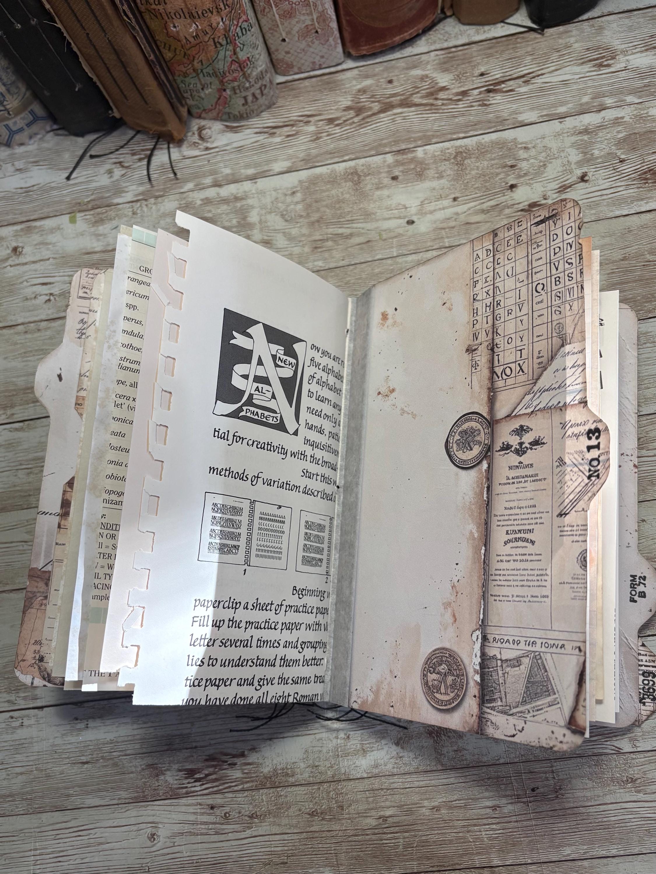 Calligraphy Themed Junk Journal - Etsy