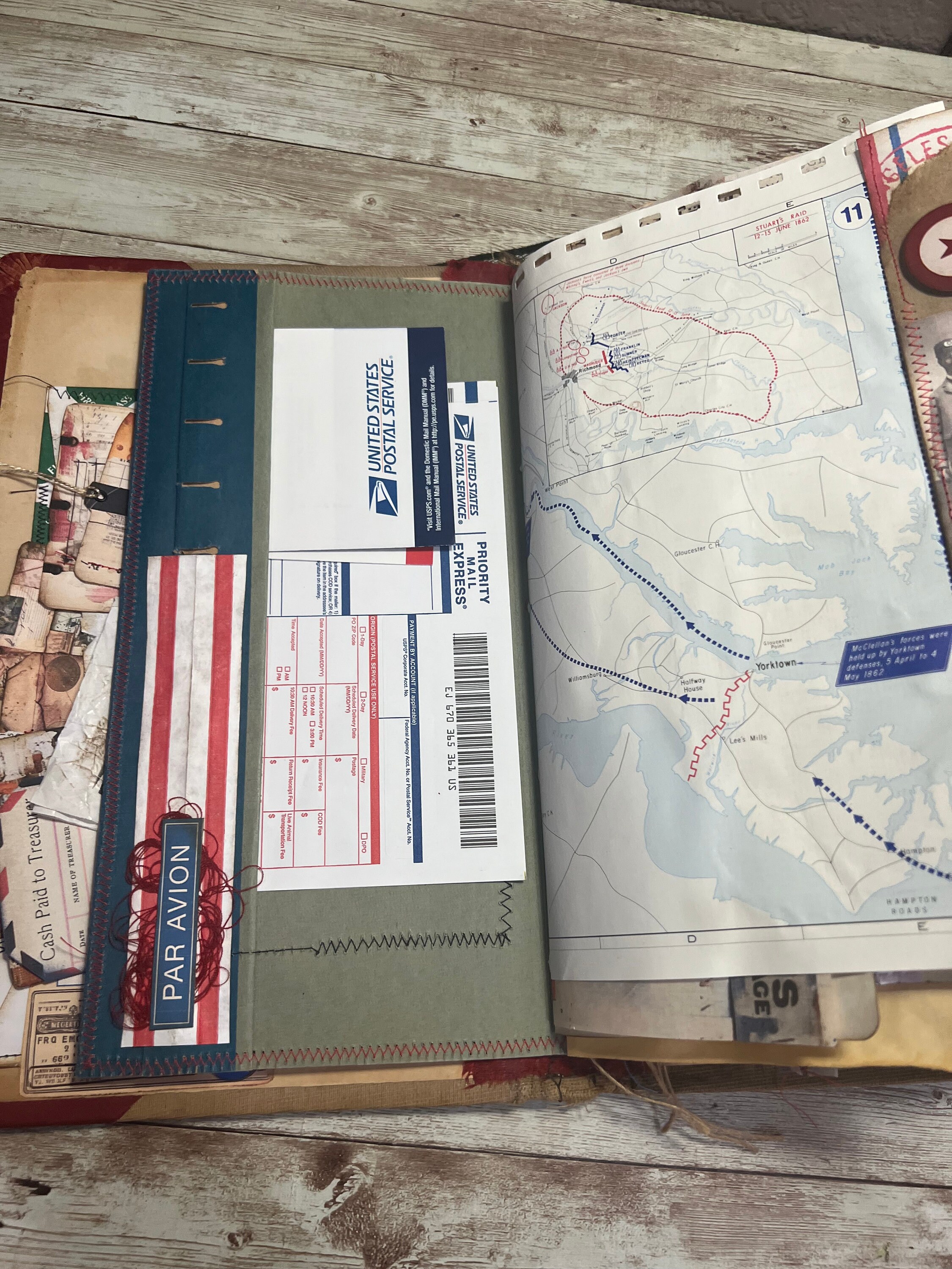 Postal Themed Junk Journal - Etsy
