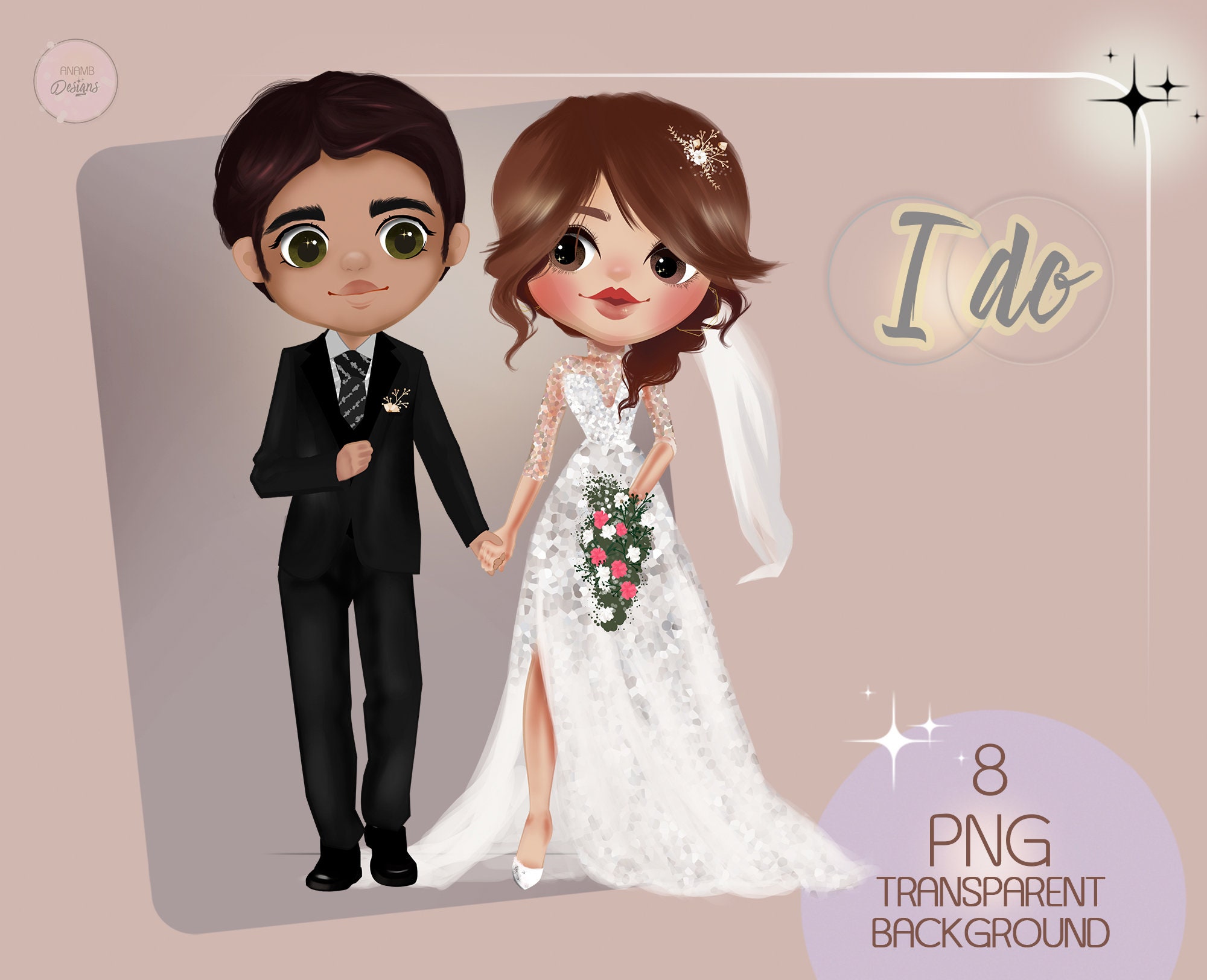 Bride And Groom Clipart Png