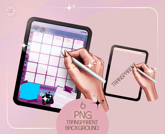 Hand Png Hand and Tablet Female Hand Social Media Overlay | Etsy