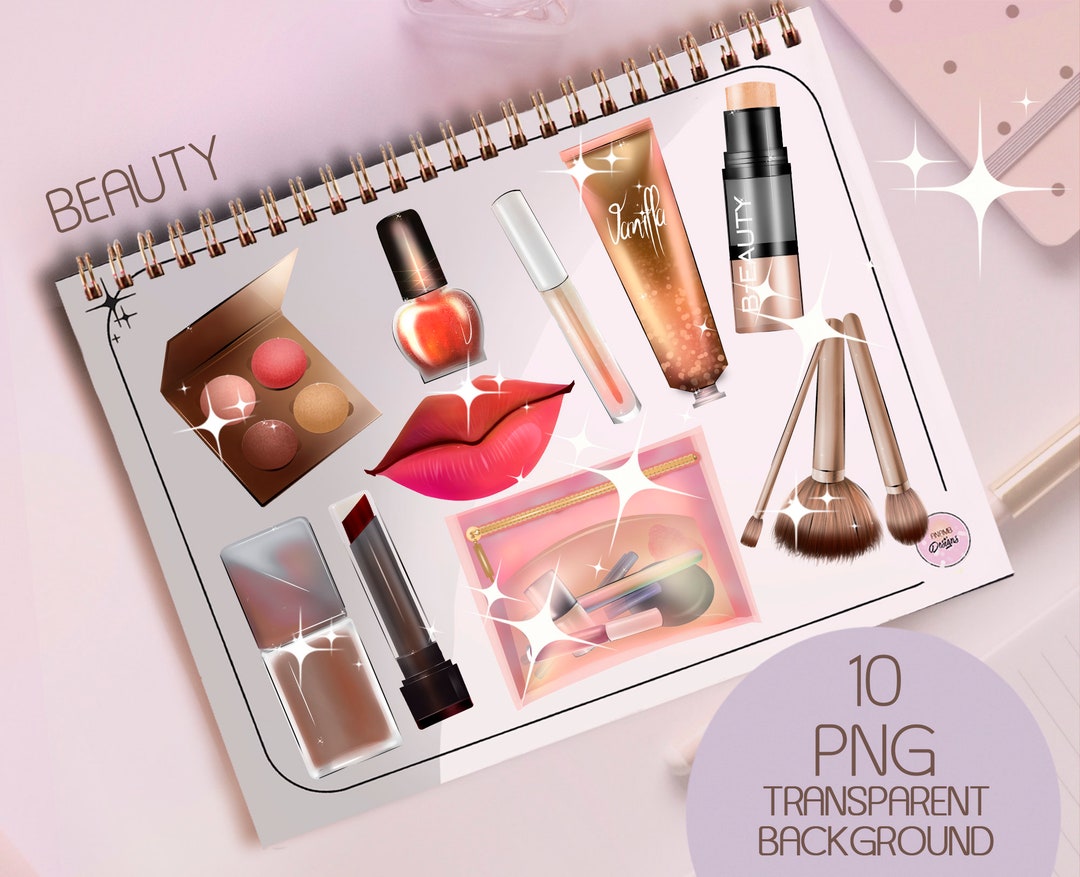 Beauty and Makeup Clipart, Digital Beauty Salon Clipart, Cosmetic ...
