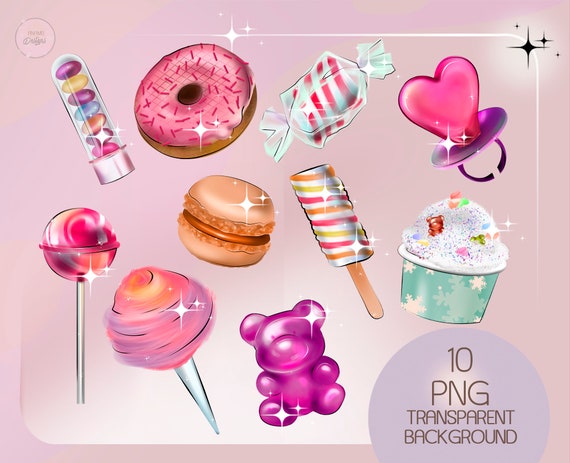 Sweet Treats Clipart Candy Clipart Sweet Digital Stickers - Etsy