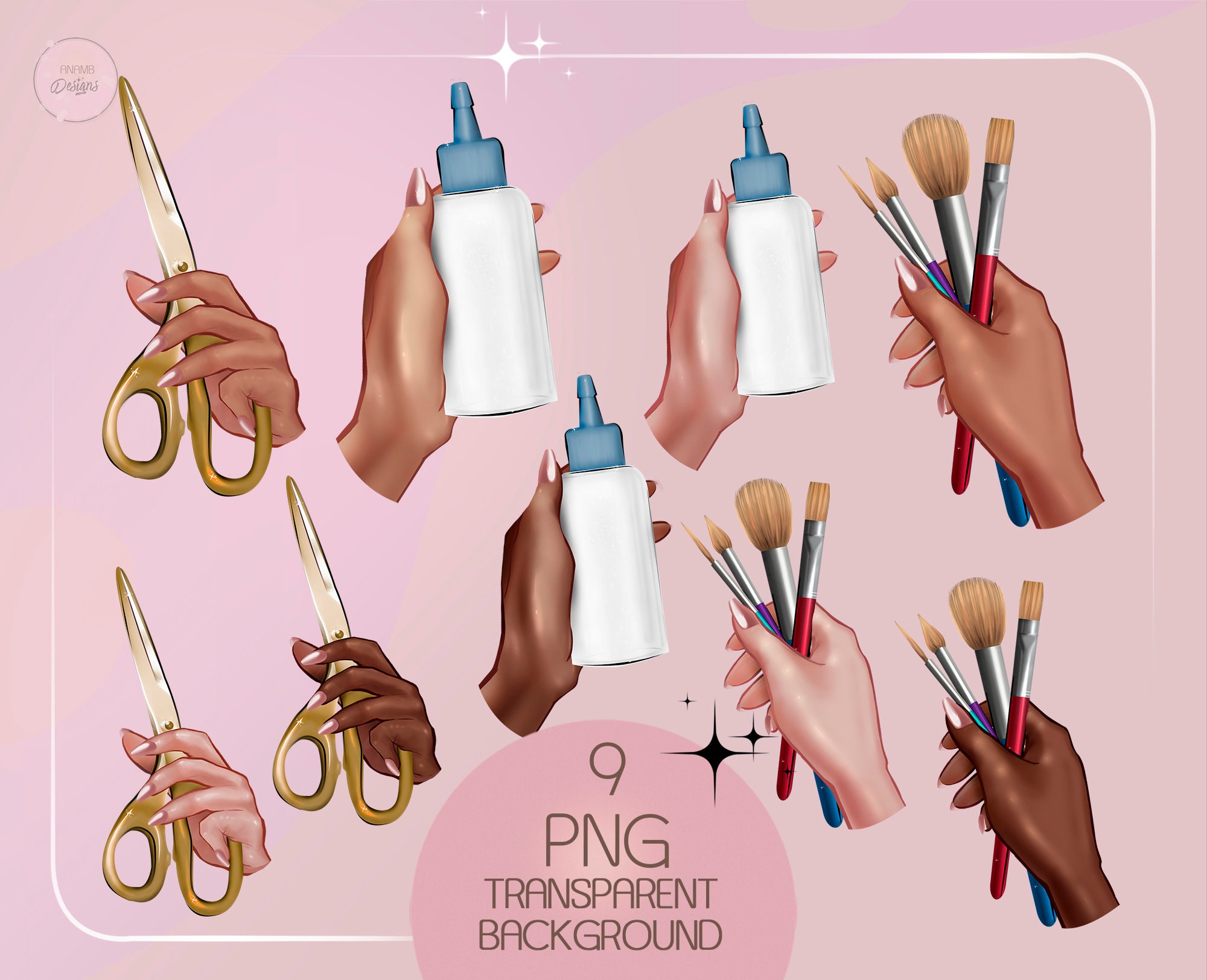 Crafting Png, Hand Holding Scissors, Hand Holding School Supplies ...