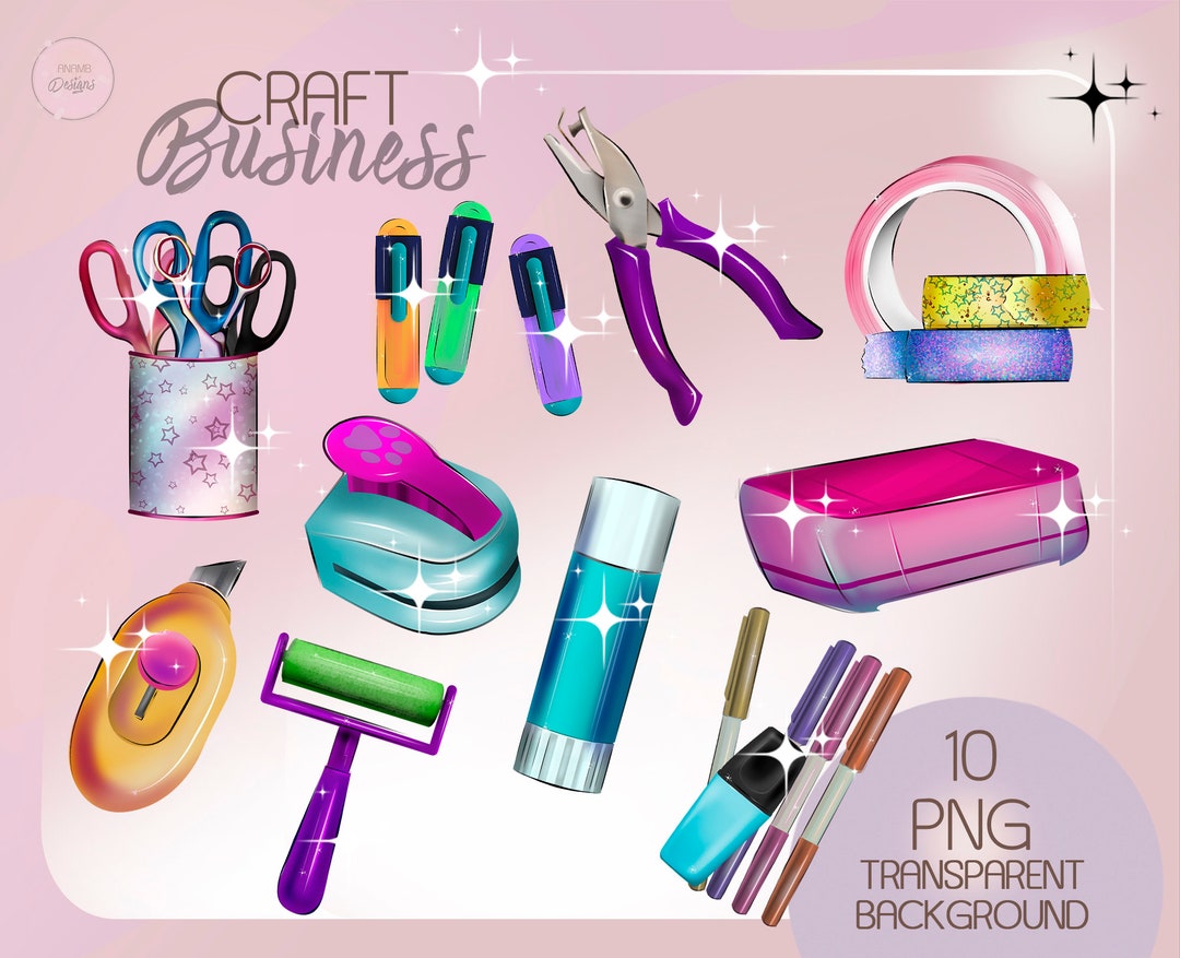 Craft Tools Clipart Crafting Png Cricut Machine Png - Etsy